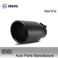 China Carbon Fiber Glossy Exhaust Tip 175mm 2.5 Inlet 3.5 Outlet Universal Car for sale