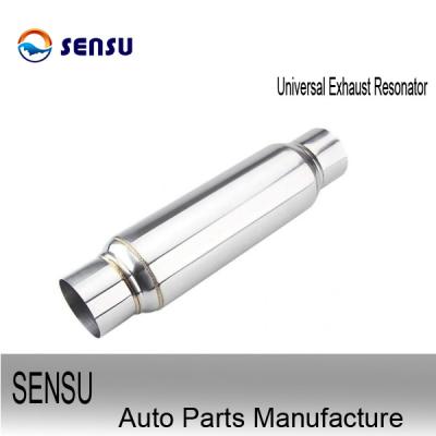 China 12 Inch Stainless Steel Exhaust Muffler Resonator 2.5 Inch Inlet Outlet IATF16949 for sale