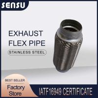 China Double Braids Stainless Steel Flexible Exhaust Pipe Polished for sale