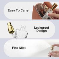 China Clear Luxury Empty 3ml 5ml 8ml 10ml 15ml Refillable Thick Square Glass Perfume Bottle With Gold Sprayer Pump for sale
