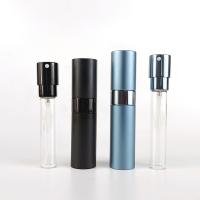 China Luxury Black Cylinder Men Perfume Sample Bottle Packaging 5Ml 8Ml 10Ml 15Ml 30Ml Twist up Perfume Atomizer for sale