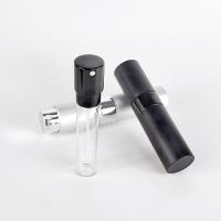 China Luxury Black Cylinder Men Perfume Sample Bottle Packaging 5Ml 8Ml 10Ml 15Ml 30Ml Twist up Perfume Atomizer for sale