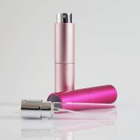 China RTS Round 5ml 10ml Twist up Metal Spray Bottle 8ml Aluminium Portable Refillable Perfume Atomizer for sale