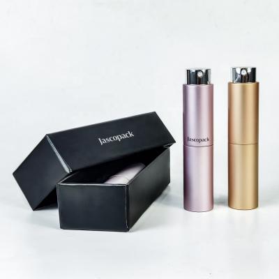 China Rotating Empty Fragrance Packaging Travel Mouth Breath Spray Bottle 8ml 10ml Perfume Atomizer with Gift Box for sale
