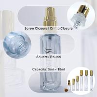 China Eco-Friendly Rectangular 10ml Empty Pump Sprayer Cologne Sample Atomizer Glass Bottle for Perfume for sale