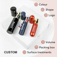 China Luxury Aluminum Cosmetic Packaging Custom Bottom Filling Travel Case Leather 5Ml Atomizer Perfume Refill Bottle for sale