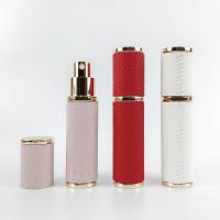 China Custom Luxury Travel Case Fragrance Atomizer Packaging 5ml 10ml 15ml Leather Perfume Bottle for sale
