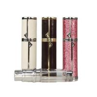 China 5ml Empty Luxury Fine Mist Cologne Travel Leather Bottom Refillable Perfume Bottle Atomizer for sale