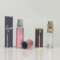 China 5ml Empty Luxury Fine Mist Cologne Travel Leather Bottom Refillable Perfume Bottle Atomizer for sale