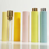 China 8ml Empty Refillable Premium Small 20ml 10ml Twist up Plastic Spray Pump Perfume Atomizer Bottles for sale