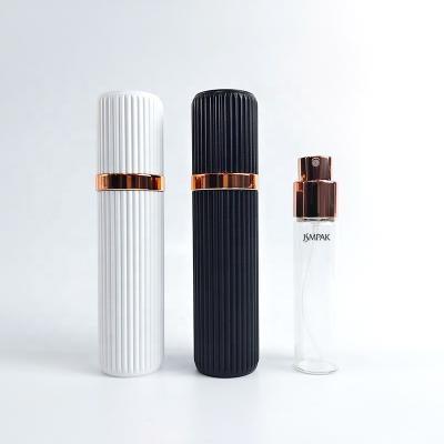 China 5ml 8ml Portable Travel Fragrance Mist Spray Bottle Plastic 10ml Magnetic Perfume Atomizer for sale