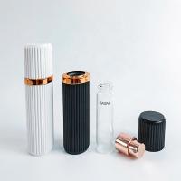 China 5ml 8ml Portable Travel Fragrance Mist Spray Bottle Plastic 10ml Magnetic Perfume Atomizer for sale