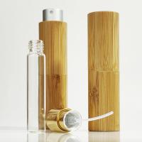 China Wholesale Popular Rotating Luxury Empty 8ml 10ml 15ml 20ml Glass Spray Travel Bamboo Perfume Bottles for sale