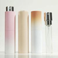 China 8ml 10ml 20ml Empty Black White Plastic Personalized Refill Perfume Atomizer Spray Bottle for sale