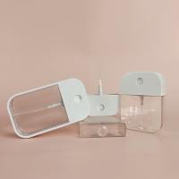 China Free Sample 38ml 45ml 50ml Credit Card Square Refillable Pump Spray Bottle for Hand Sanitizer Perfume Alcohol for sale