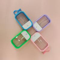 China Cell Phone square Shape Pocket Credit Card Fine Mist Refillable Spray Bottle with Keychain Lanyard for Perfume/Hand Sanitizer for sale
