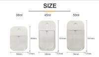China Portable 38ml 45ml 50ml Credit Card square Plastic Perfume Atomiser Fresh Breath Mouth Spray Bottle for sale
