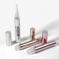 China Pink Gold Aluminum Empty Cosmetic Container 2ml 4ml Twist Brush Tube Custom Cuticle Oil Pen for sale