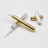 China Pink Gold Aluminum Empty Cosmetic Container 2ml 4ml Twist Brush Tube Custom Cuticle Oil Pen for sale