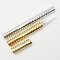 China 2ML Twist Cosmetic Container Cuticle Nail Oil Empty Aluminium Twist up Lip Gloss Pen Packaging for sale