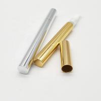 China 2ML Twist Cosmetic Container Cuticle Nail Oil Empty Aluminium Twist up Lip Gloss Pen Packaging for sale