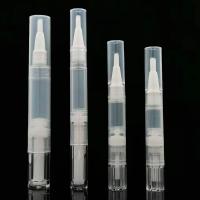 China 2ml 2.5ml 4ml 6ml Plastic Empty Custom Logo Nail Cuticle Oil Packaging Twist Pen With Brush Applicator for sale
