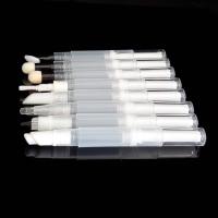 China 2ml 2.5ml 4ml 6ml Plastic Empty Custom Logo Nail Cuticle Oil Packaging Twist Pen With Brush Applicator for sale
