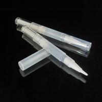 China 2ml 4ml Empty Cosmetic Tube Clear Empty Lip Gloss Tube Pen With Brush Applicator for sale