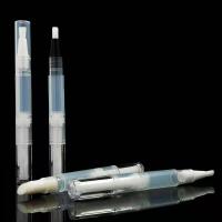 China 2ml 4ml Empty Cosmetic Tube Clear Empty Lip Gloss Tube Pen With Brush Applicator for sale