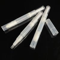 China 2ml 4ml Empty Cosmetic Tube Clear Empty Lip Gloss Tube Pen With Brush Applicator for sale