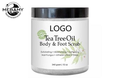 China Tea Tree All Natural Body Scrub 100% Pure Dead Sea Salt For Killing Foot Fungus for sale