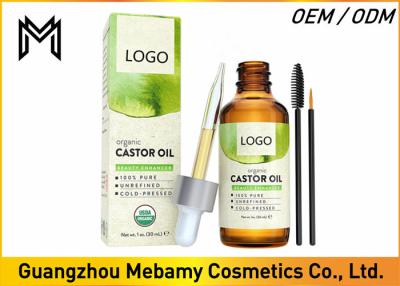 China 100% Pure Cold Pressed Castor Oil  Hexane Free Boosts Eyelashes / Hair Growth for sale