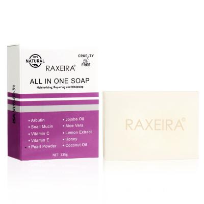 China Private Label Gentle Exfoliating Snail Extract Natural Handmade Soap for sale