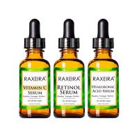 China ODM Essential Face Anti Aging Serum Set Contain Retinol Vitamin C And Hyaluronic Acid for sale