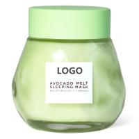 China 250ml Avocado Melt Water Sleeping Face Mask Hydrating Moisturizer for sale