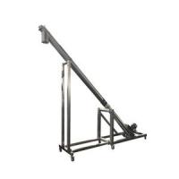 China 300mm SS Screw Conveyor Customized Incline Conveyor With Hopper for sale