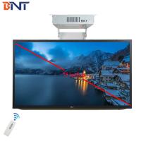 China Motorized Flip Down Ceiling TV Lift System for 55-75 Inch TVs with 45kg Capacity and 680mm Travel Distance for sale