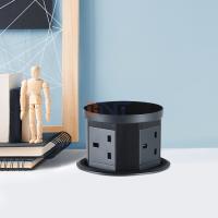 China BNT PP110UK Smart Pop-Up Desktop Socket with 18W Wireless Charging, 3 UK Power Outlets & USB A+C Fast Charge for sale
