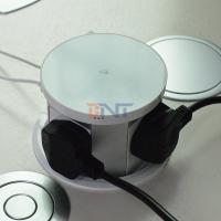 China BNT PP110UK Smart Pop-Up Desktop Socket with 18W Wireless Charging, 3 UK Power Outlets & USB A+C Fast Charge for sale
