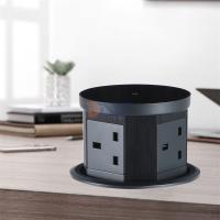 China BNT PP110UK Smart Pop-Up Desktop Socket with 18W Wireless Charging, 3 UK Power Sockets and USB Type A+C Ports for sale