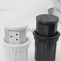 China BNT PP110UK 18W Wireless Charging Pop Up Socket with 3 UK Power Outlets and USB A+C Ports - 125mm Diameter for sale