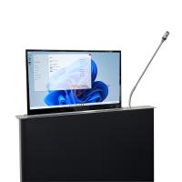 China 17.3 Inch Hidden Desk LCD Monitor Lift System with 16-Second Rise Time and Dual HDMI Input for sale