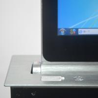 China BNT Professional Motorized Pop-Up Monitor Lift with 13.3-23.6 inch FHD Screens and Anti-Pinch Safety System for sale