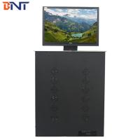 China BBL-24 Motorized Computer Monitor Lift for 19-24 Inch Screens with 5mm Panel and 30dB Quiet Operation for sale