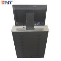 China BBL-24 Motorized Computer Monitor Lift for 19-24 Inch Screens with 5mm Panel and 30dB Quiet Operation for sale