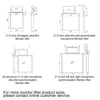 China BNT 17.3 Inch Motorized Monitor Lift with 1980×1080 Resolution and 0-45° Adjustable Angle for sale