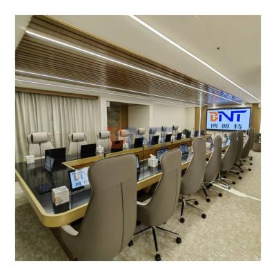 China BNT 17.3 Inch Motorized LCD Monitor Lift with FHD Screen and Built-in Microphone for Conference Tables for sale