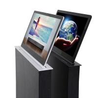 China BNT 17.3 Inch Motorized LCD Monitor Lift with FHD Screen and Built-in Microphone for Conference Tables for sale
