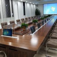 China BNT 17.3 Inch Motorized LCD Monitor Lift with FHD Screen and Built-in Microphone for Conference Tables for sale
