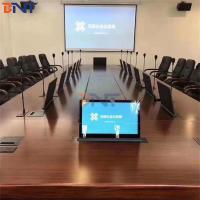 China BNT 17.3 Inch Motorized LCD Monitor Lift with FHD Screen and Built-in Microphone for Conference Tables for sale